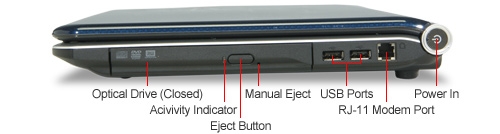 The External Power Button Makes the Gateway NV5378U Laptop the Perfect ...